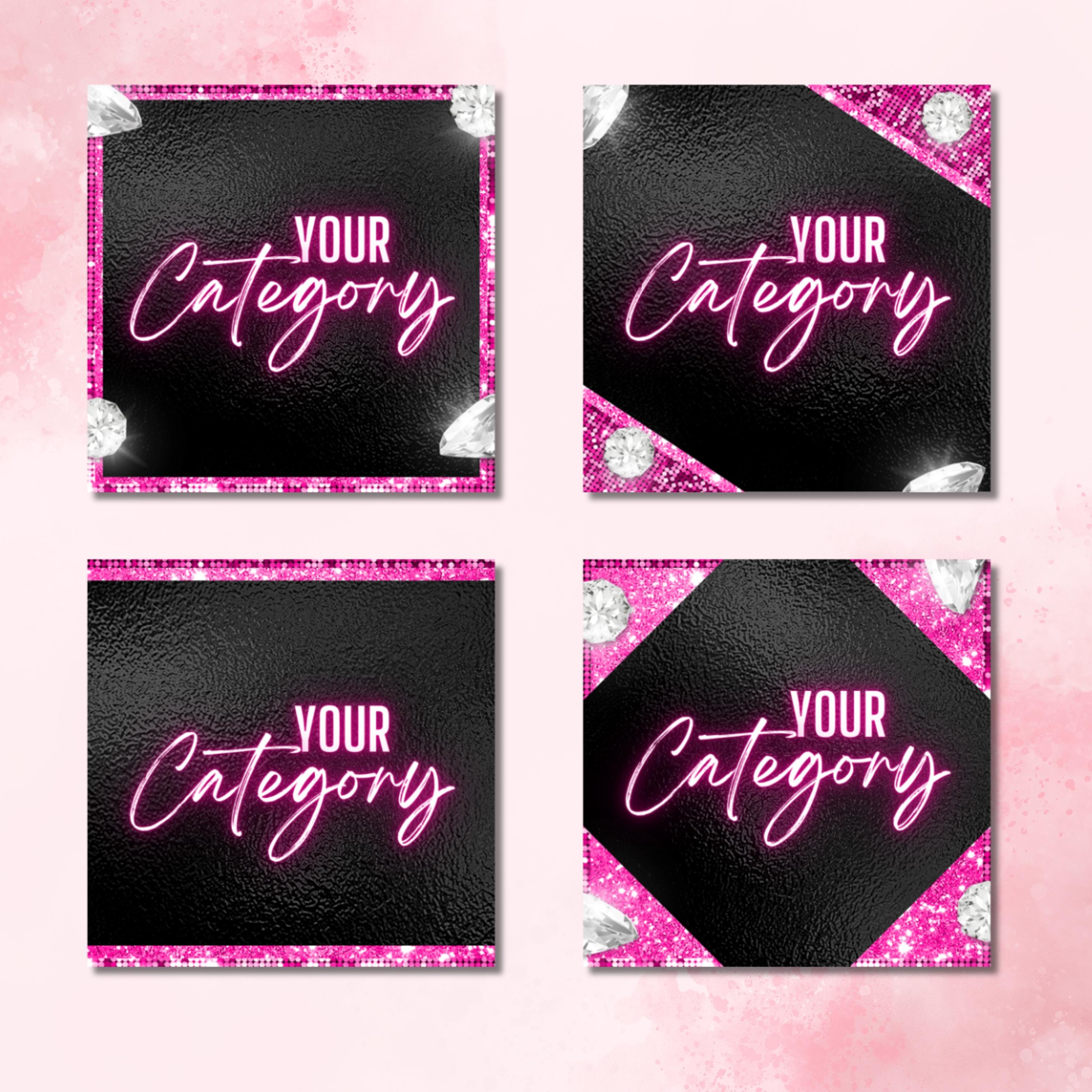 Website Banner Set: Hair, Beauty & Boutique Store Design, Shopify Wix ...