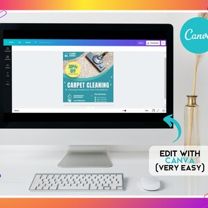 Carpet Cleaning Service Flyer, DIY Flyer Template Design, Cleaning ...