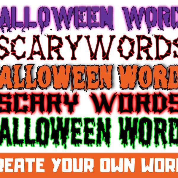 Horror Writing Template - Etsy