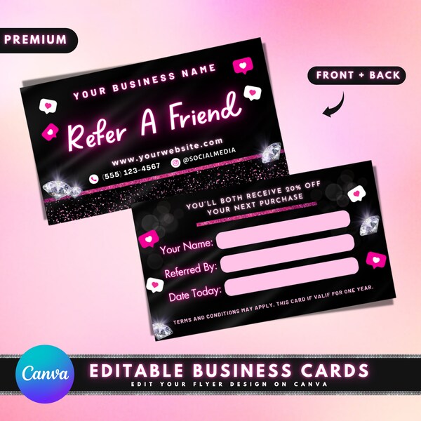 Referral Card - Etsy