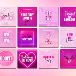 Girl Boss Social Media Post Template Bundle, DIY Flyer Design ...