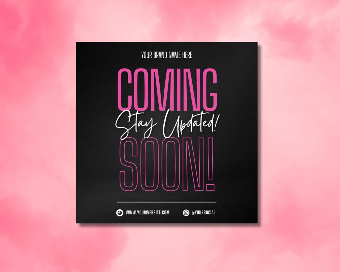 Coming Soon Flyer, DIY Flyer Template Design, New Business Flyer, New ...