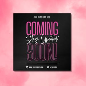 Coming Soon Flyer, DIY Flyer Template Design, New Business Flyer, New ...