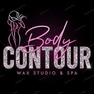 Body Contour Logo, DIY Logo Design Template, Body Sculpting Logo, Body ...
