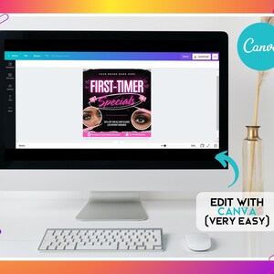 First Time Client Flyer, DIY Flyer Template Design, New Clients Flyer ...