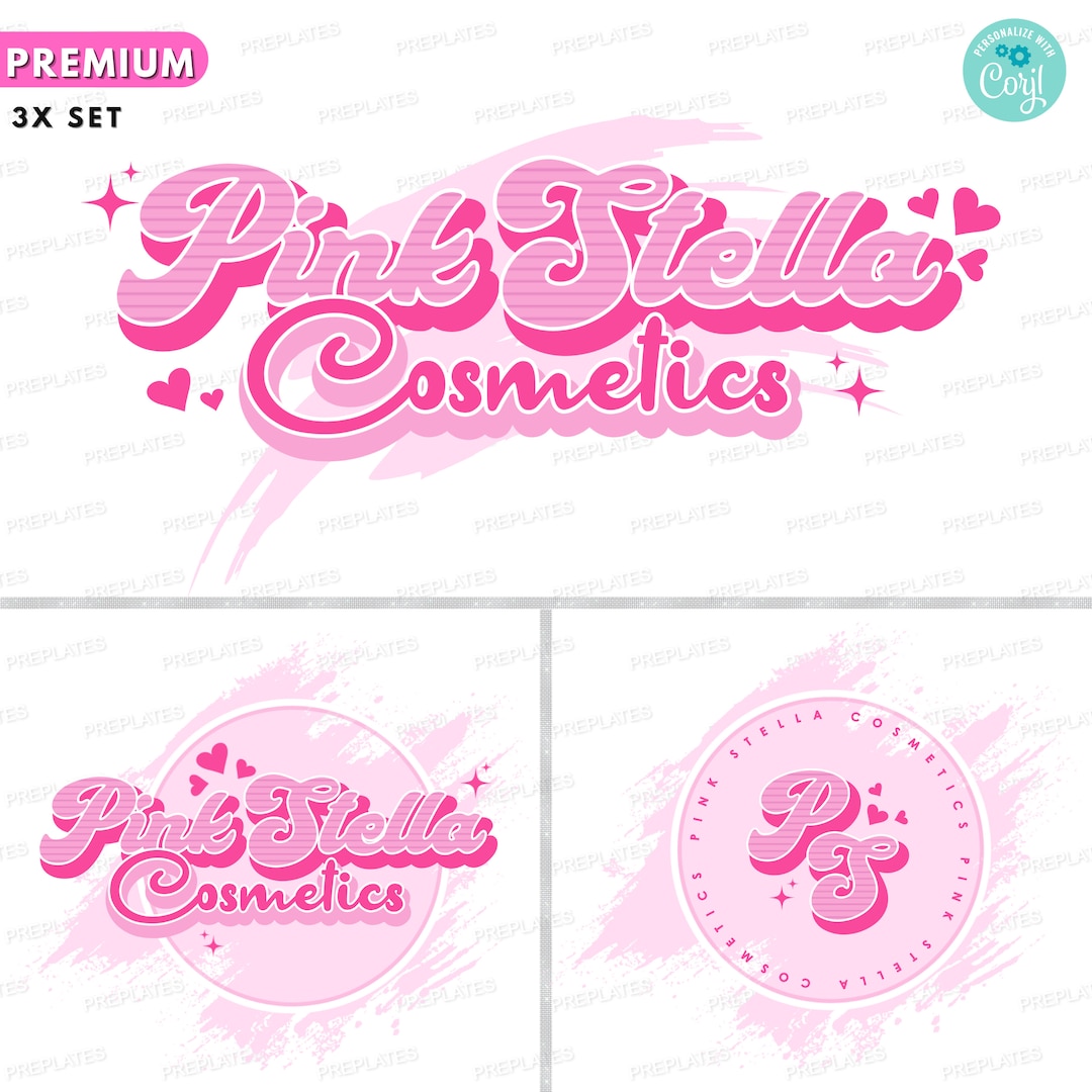 Cosmetics Logo Set, DIY Design Template, Skin Care Logo, Beauty ...