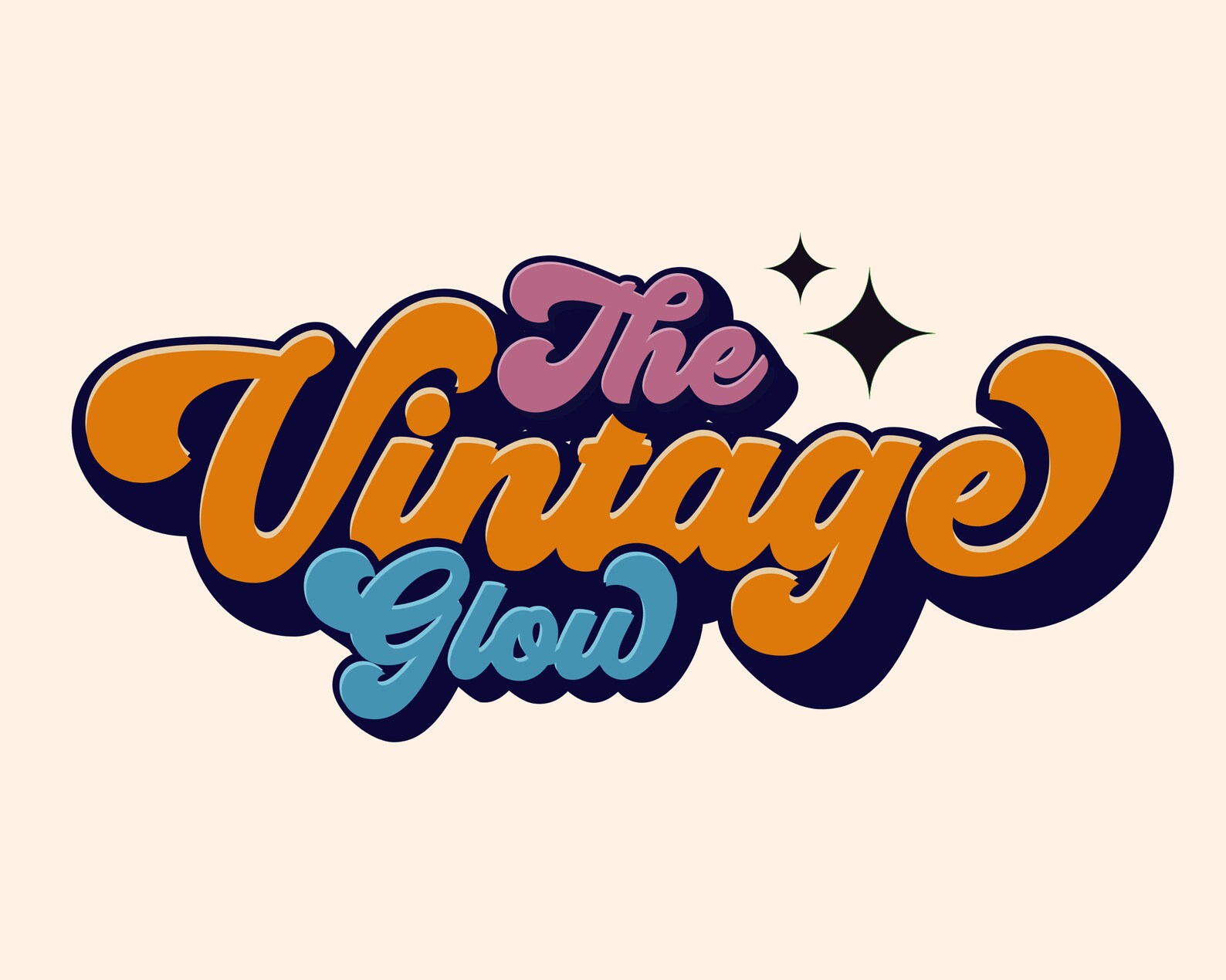 Retro Logo DIY Logo Design Template Boho Logo Vintage Logo - Etsy