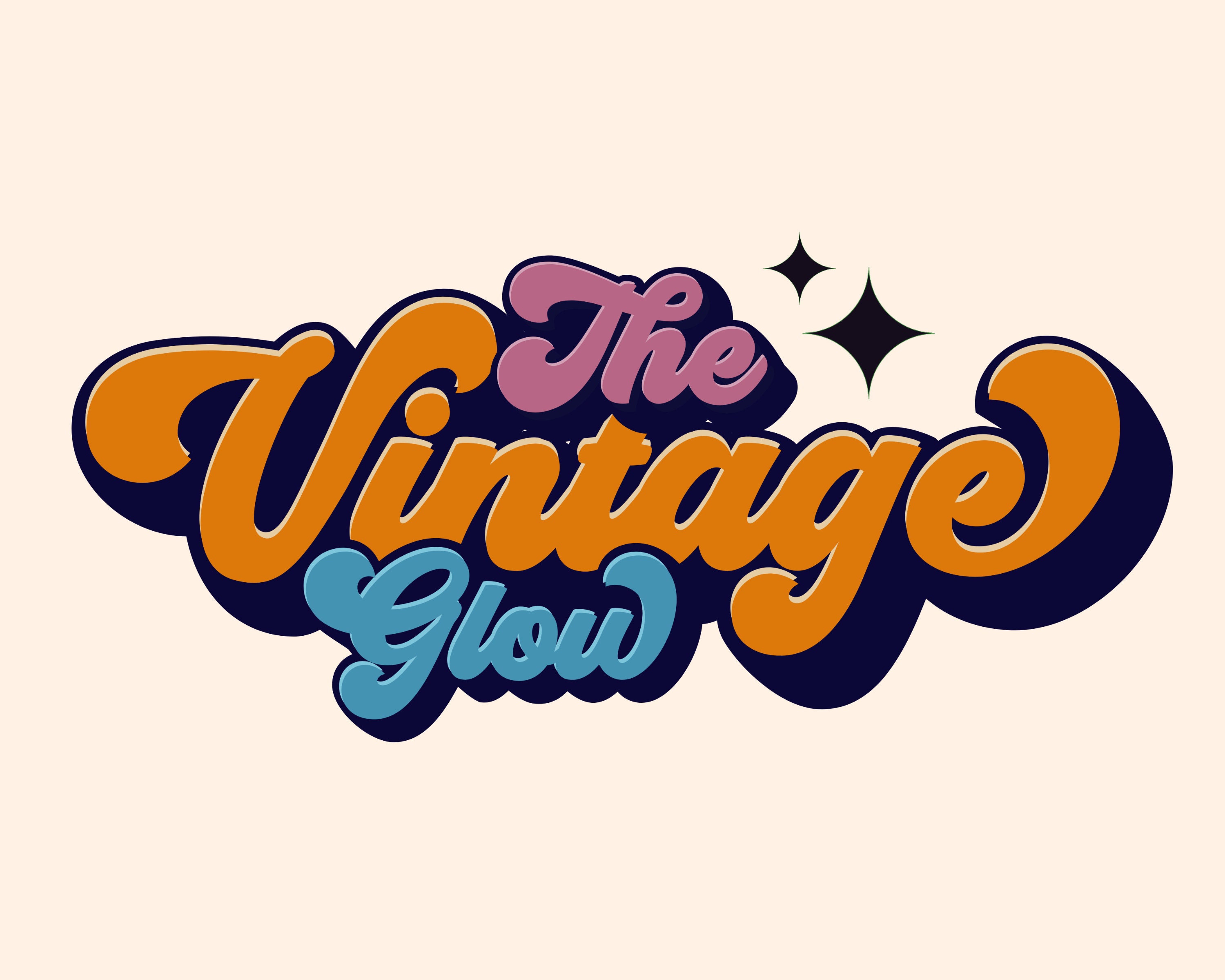 Retro Logo DIY Logo Design Template Boho Logo Vintage Logo - Etsy