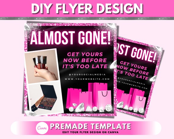 Almost Gone Flyer DIY Flyer Template Design Sale Flyer Get | Etsy