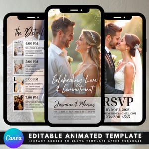 Animated Wedding Invitation, DIY Template Design, Wedding Video ...