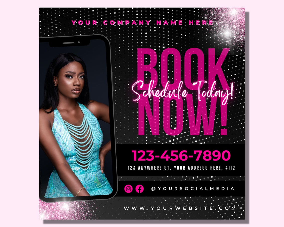 Booking Flyer DIY Flyer Template Design Appointment Flyer | Etsy