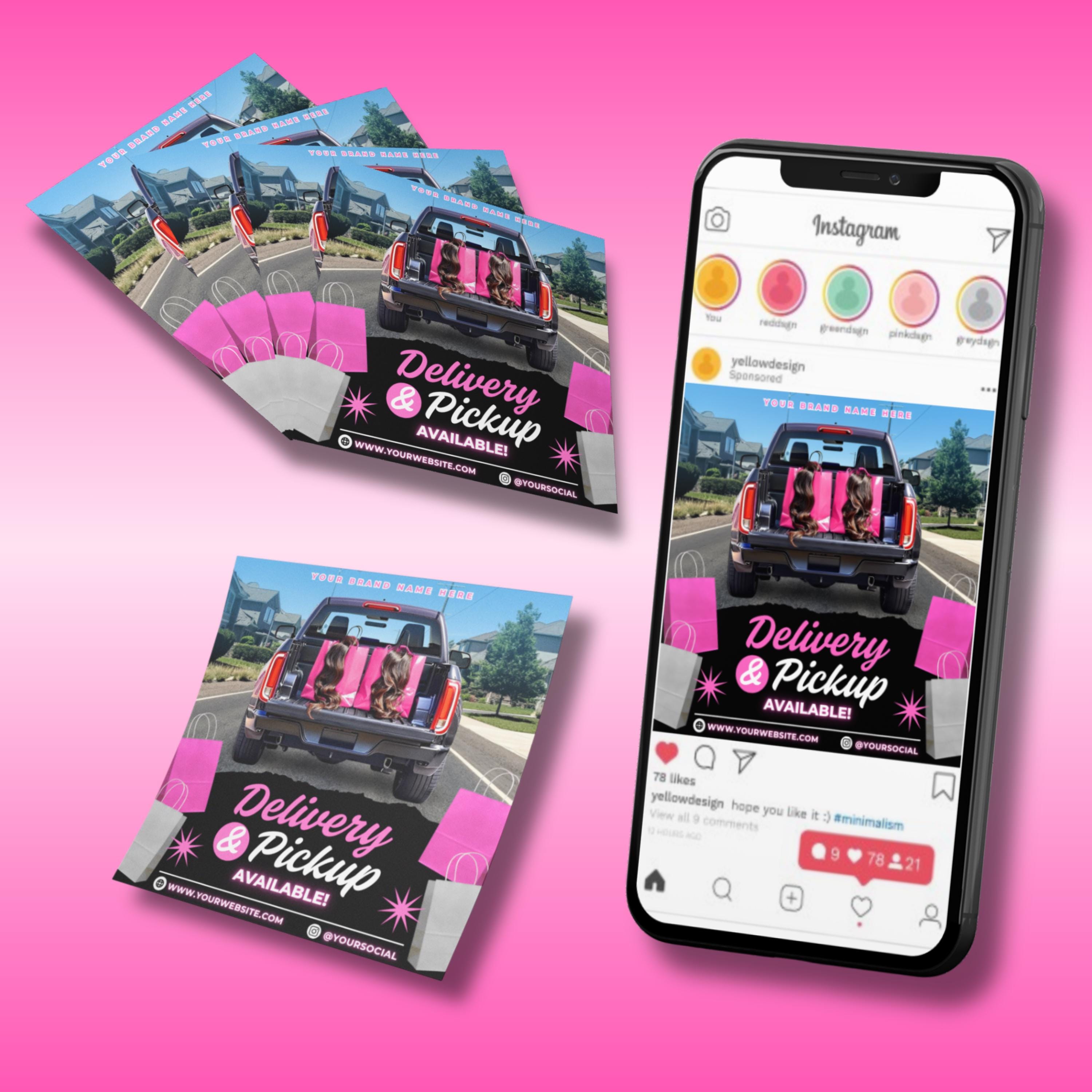 Delivery & Pickup Flyer, Delivery Service Flyer, Pickup Service Flyer ...