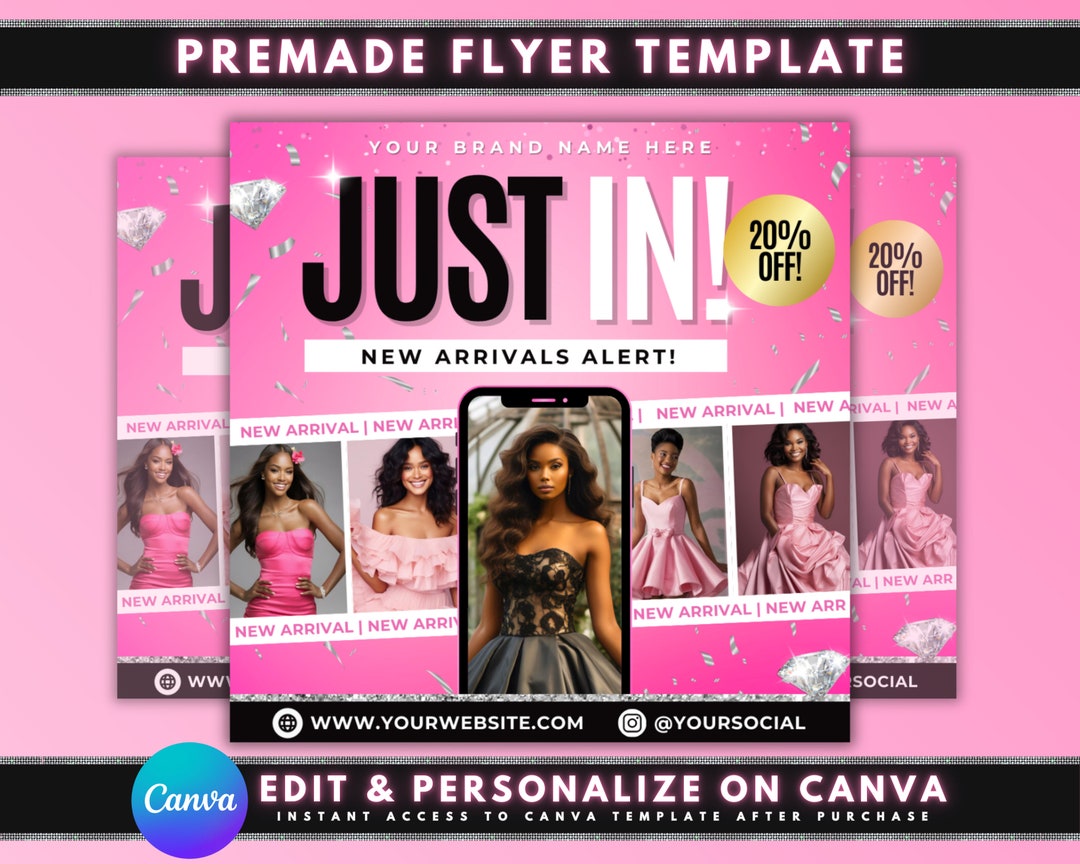 New Arrivals Alert Flyer, DIY Flyer Template Design, New Collection ...