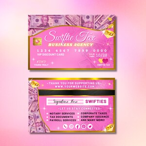 Tax Professional Credit Card Business Cards, DIY Card Template Design ...