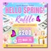 Spring Raffle Flyer, DIY Flyer Template Design, Spring Giveaway Flyer ...