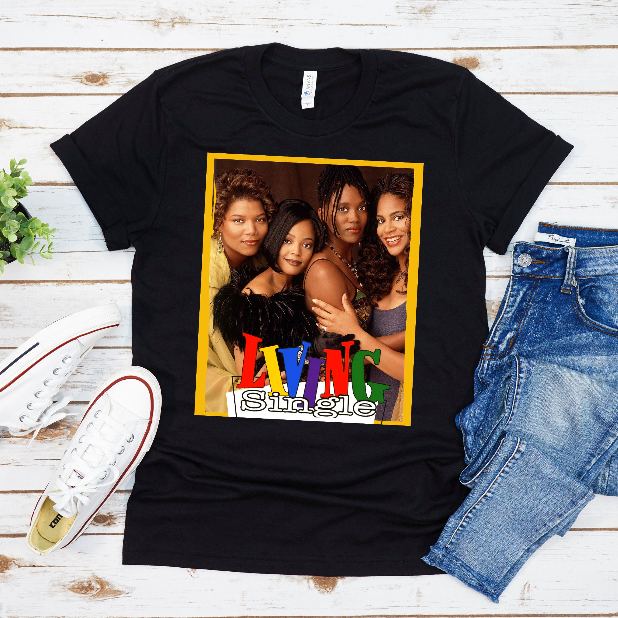 Living Single 90s TV Show Tee | Popular Retro UNISEX Living Single T ...