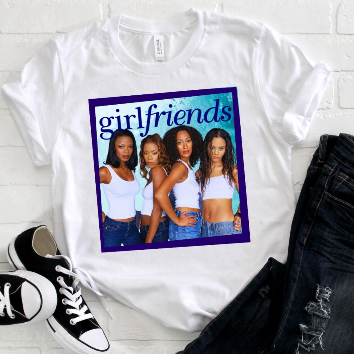 Girlfriends TV Show Graphic Tee | Y2K Unisex Cotton T-shirt - Etsy