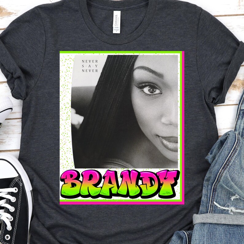 R&B Icon Brandy 90s Inspired 'never Say Never' Album Tee - Unisex ...