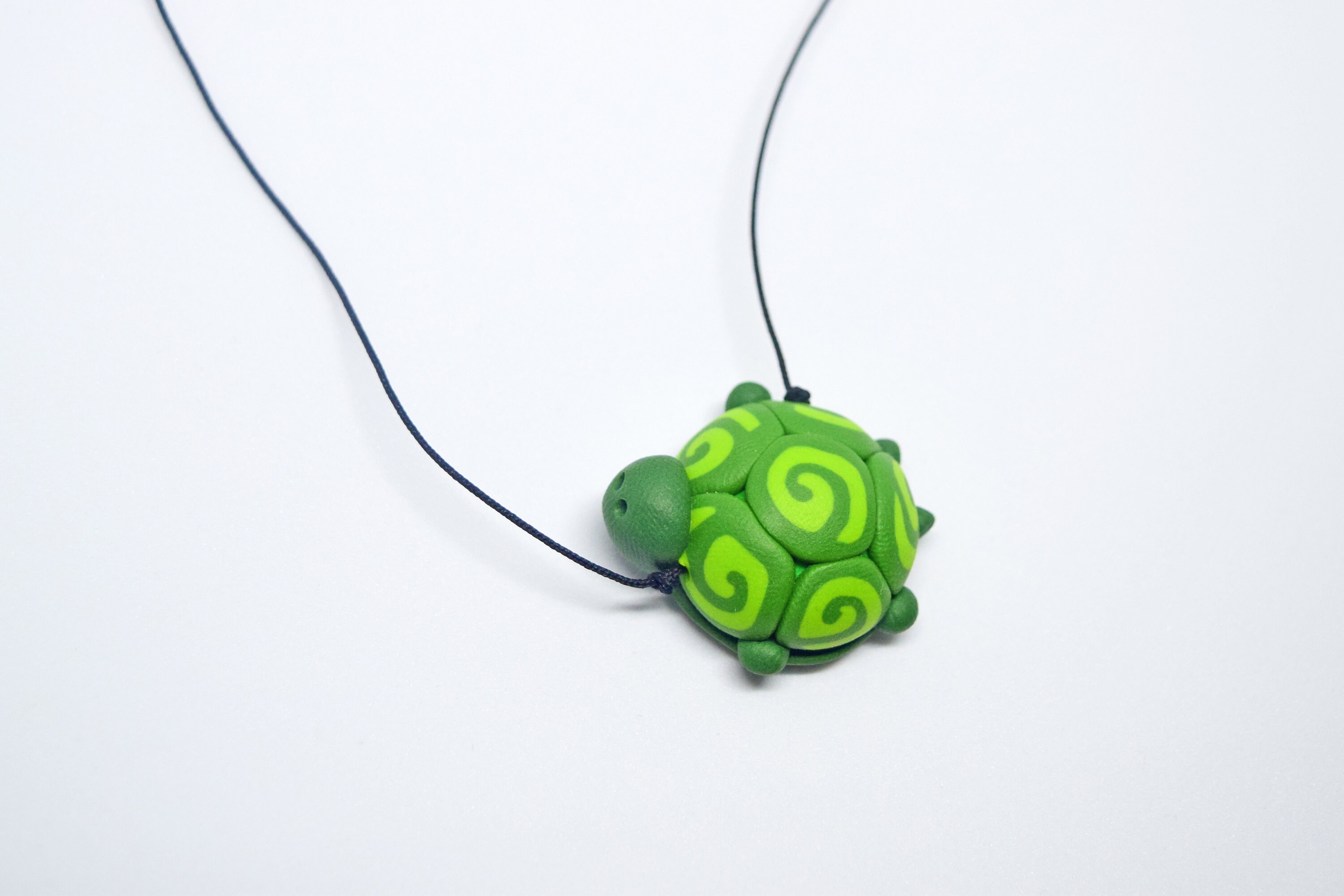 Turtle Necklace With Green Turtle Shell Pendant, Animal Jewelry for Sea ...