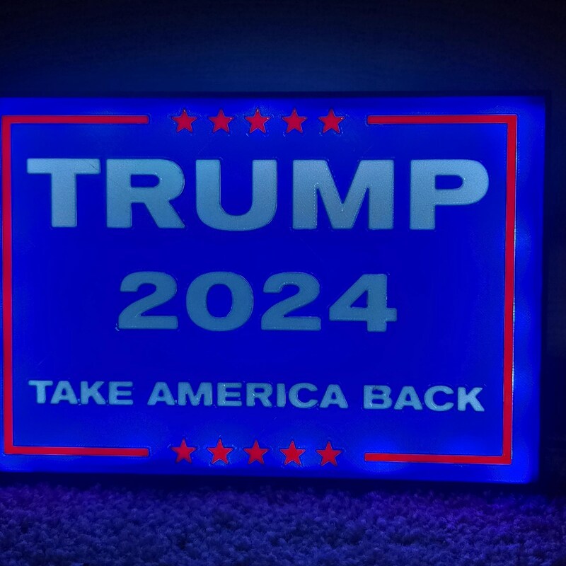 Trump Lighted Sign - Etsy