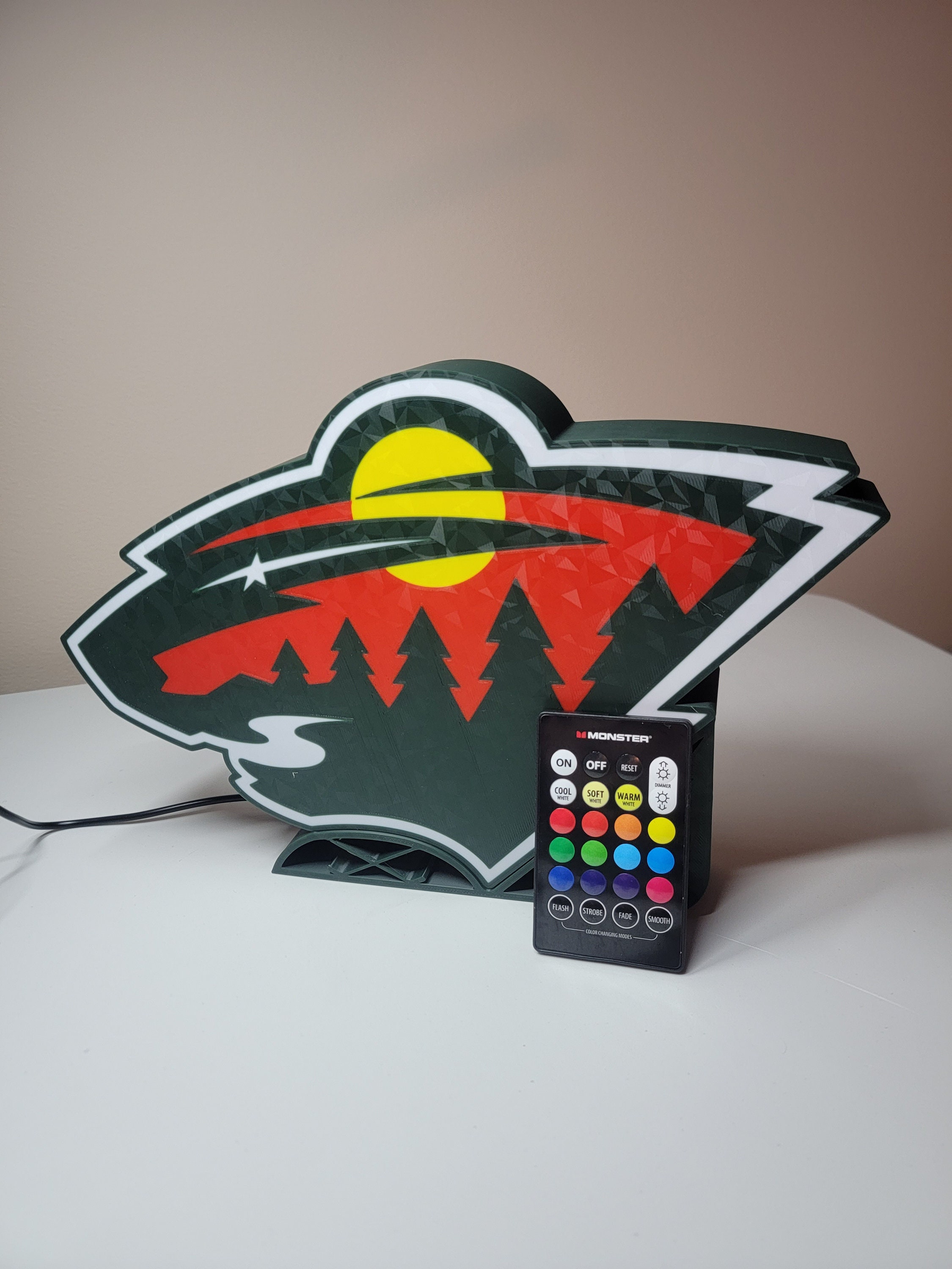 Minnesota Wild 3d Printed Light Box - Etsy