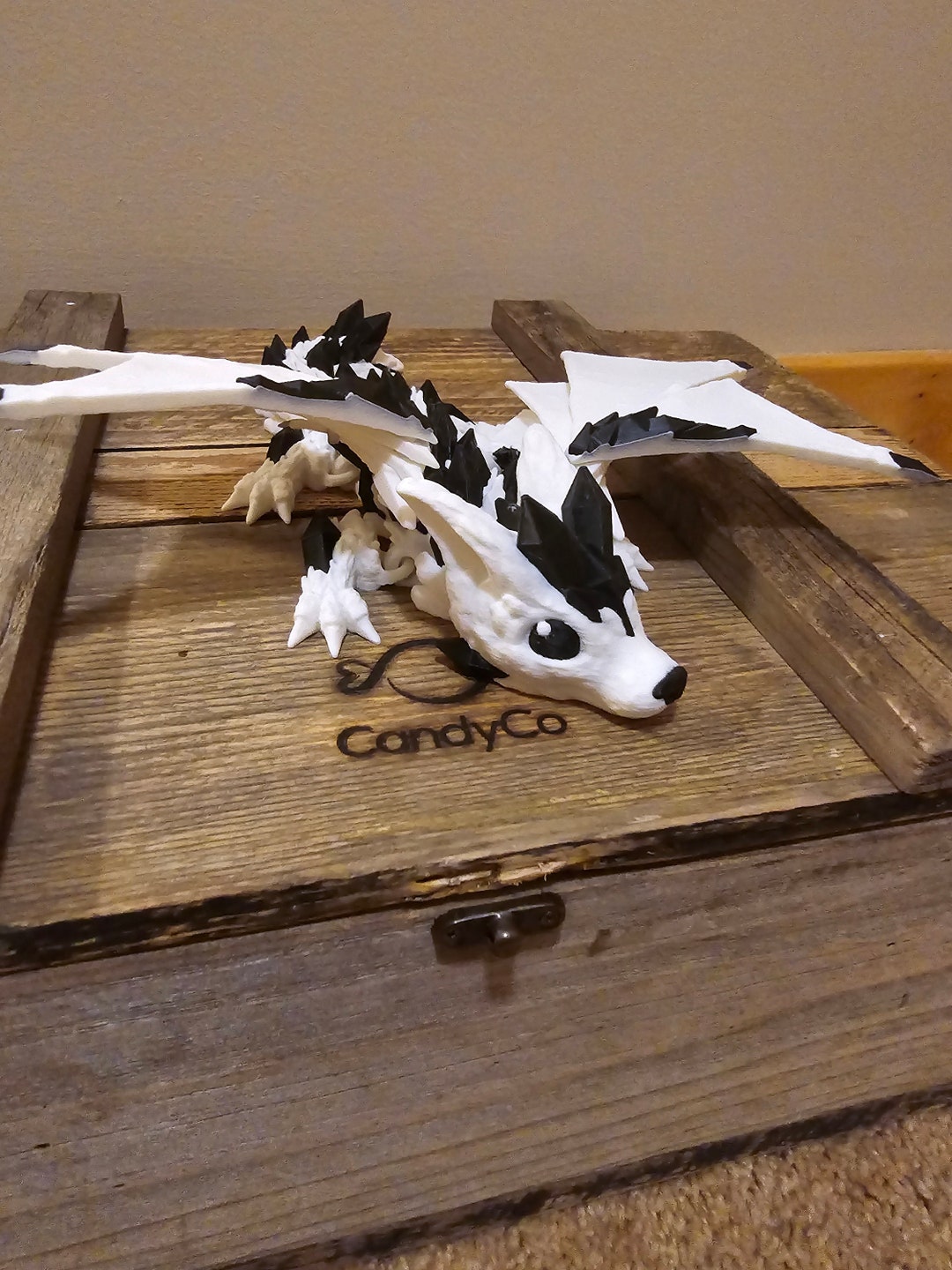 Wolf Crystal Dragon 3d Printed 12 Inches Long and 4.5 Inches Tall ...