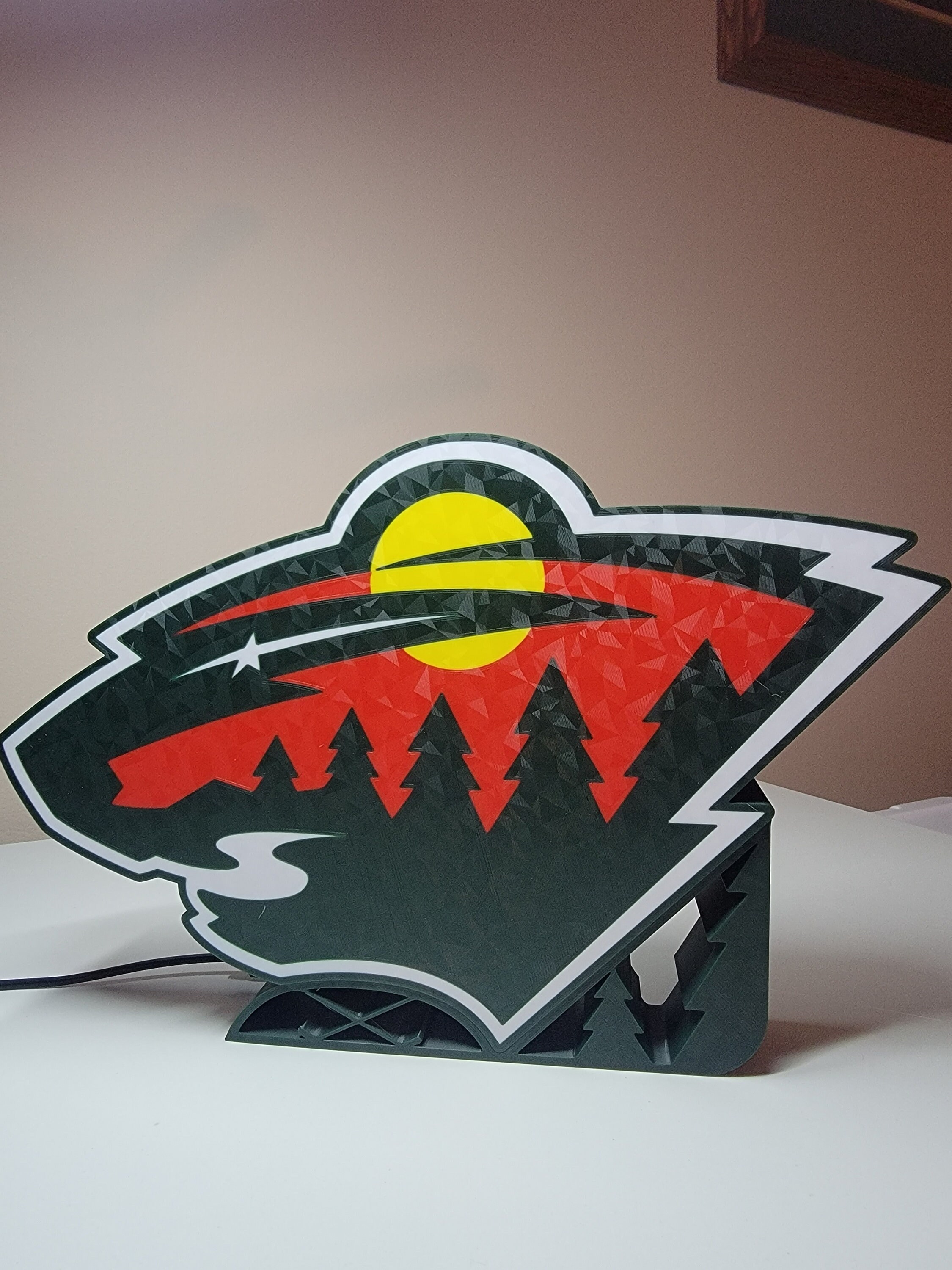 Minnesota Wild 3d Printed Light Box - Etsy