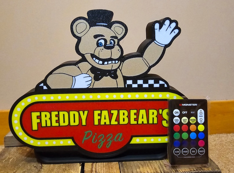 Five Nights at Freddy's 3D Printed Light Box - Etsy