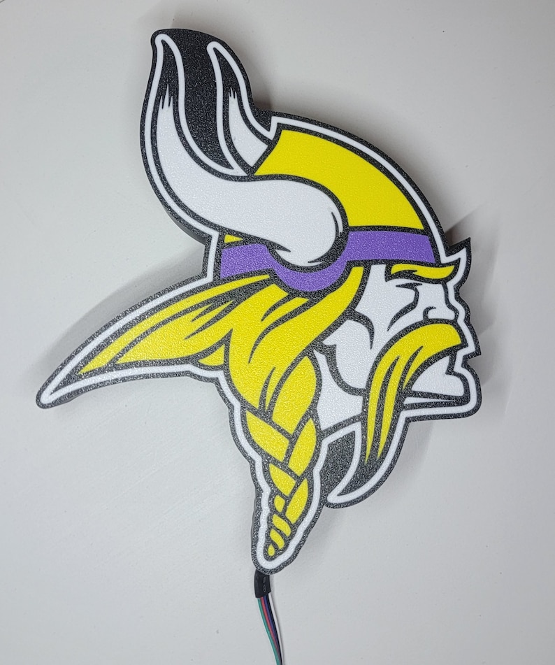 Minnesota Vikings 3d Printed Light Box - Etsy