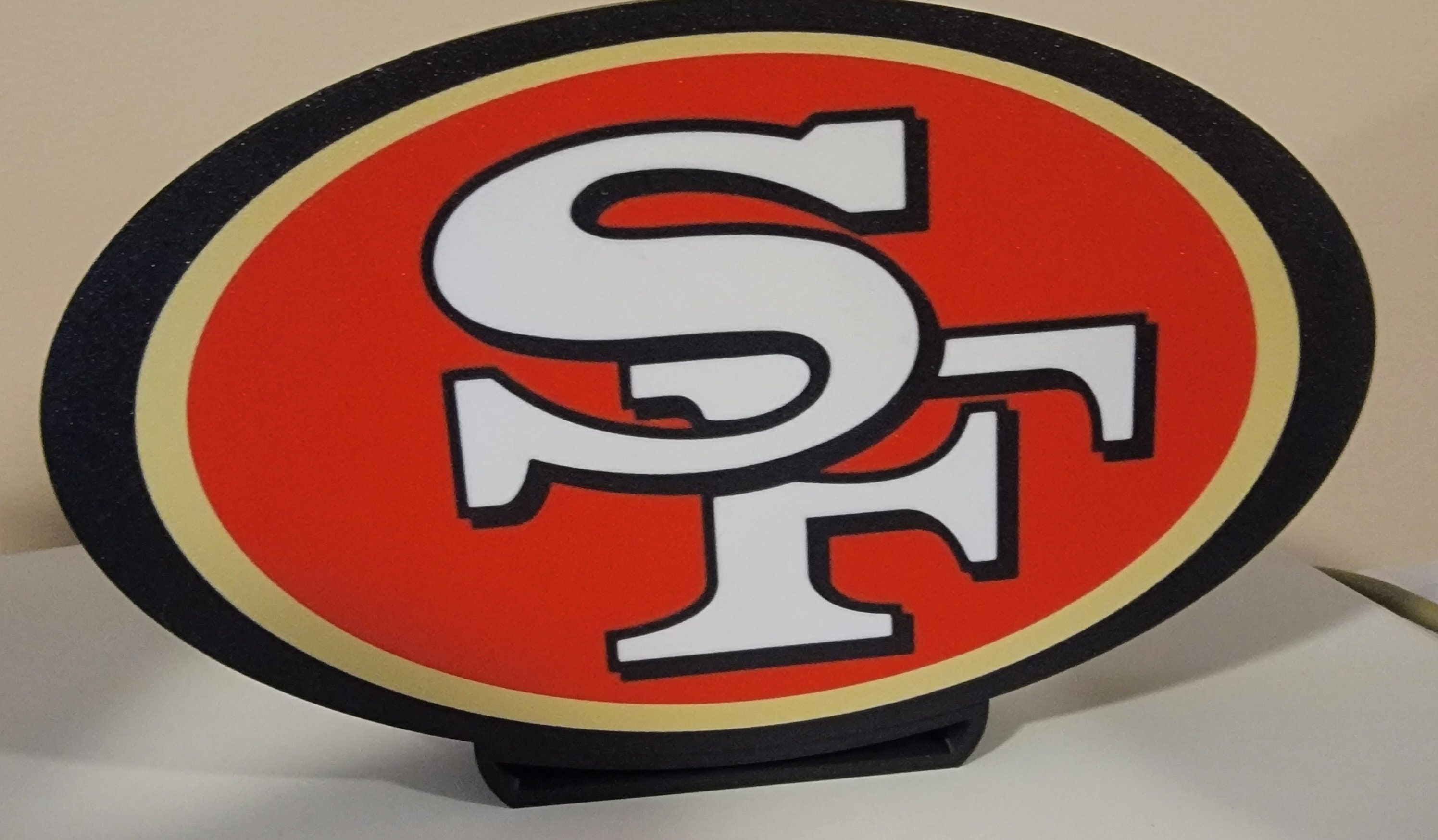 San Francisco 49ers 3d Printed Light Box - Etsy