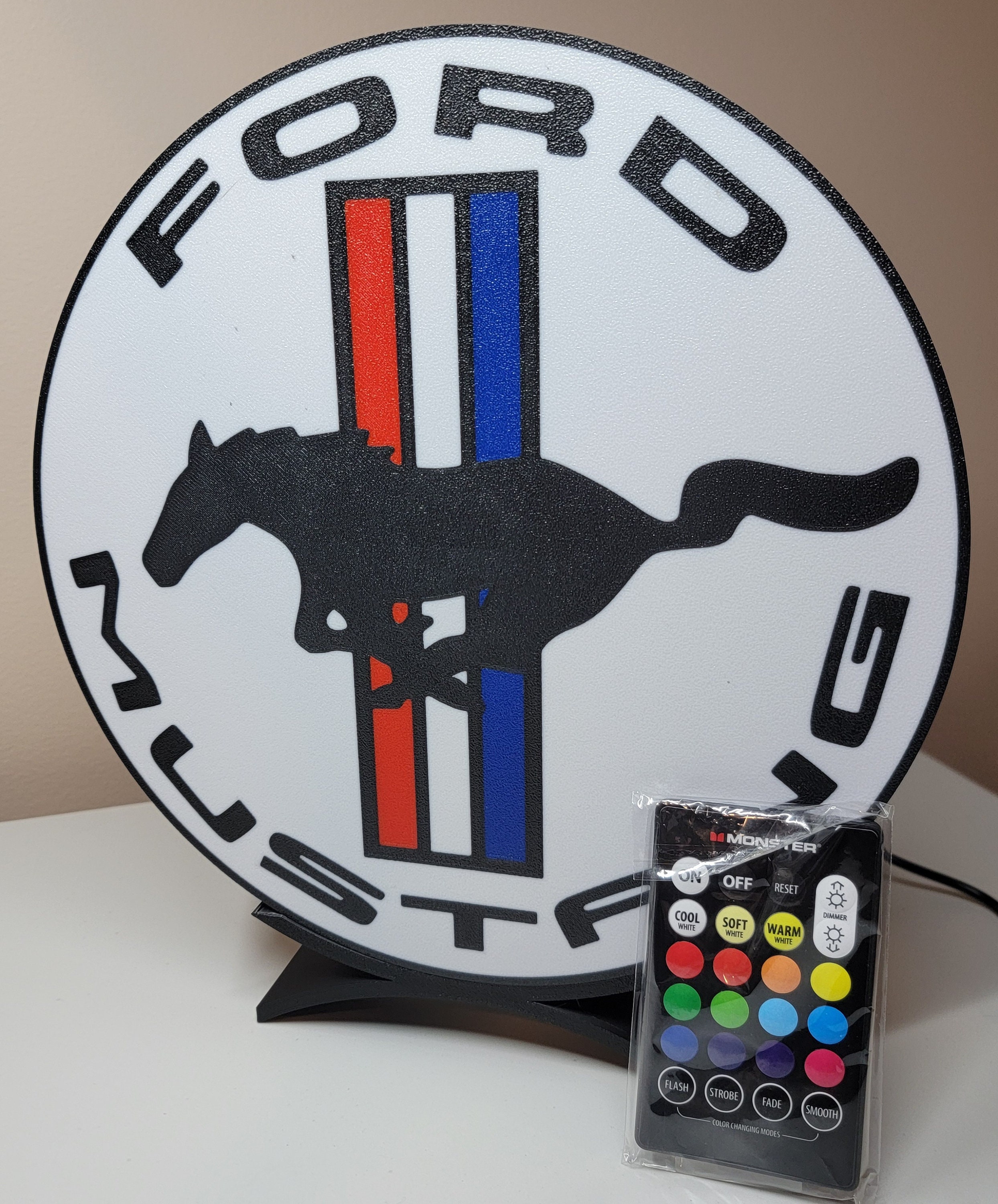 Ford Mustang 3d Printed Light Box - Etsy