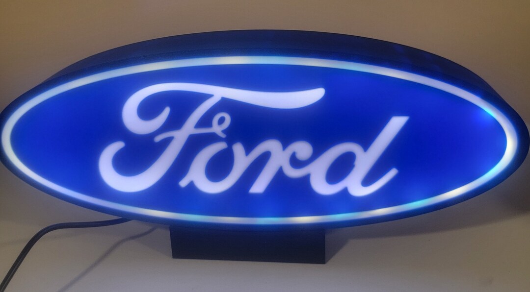 Ford Logo 3d Printed Light Box - Etsy