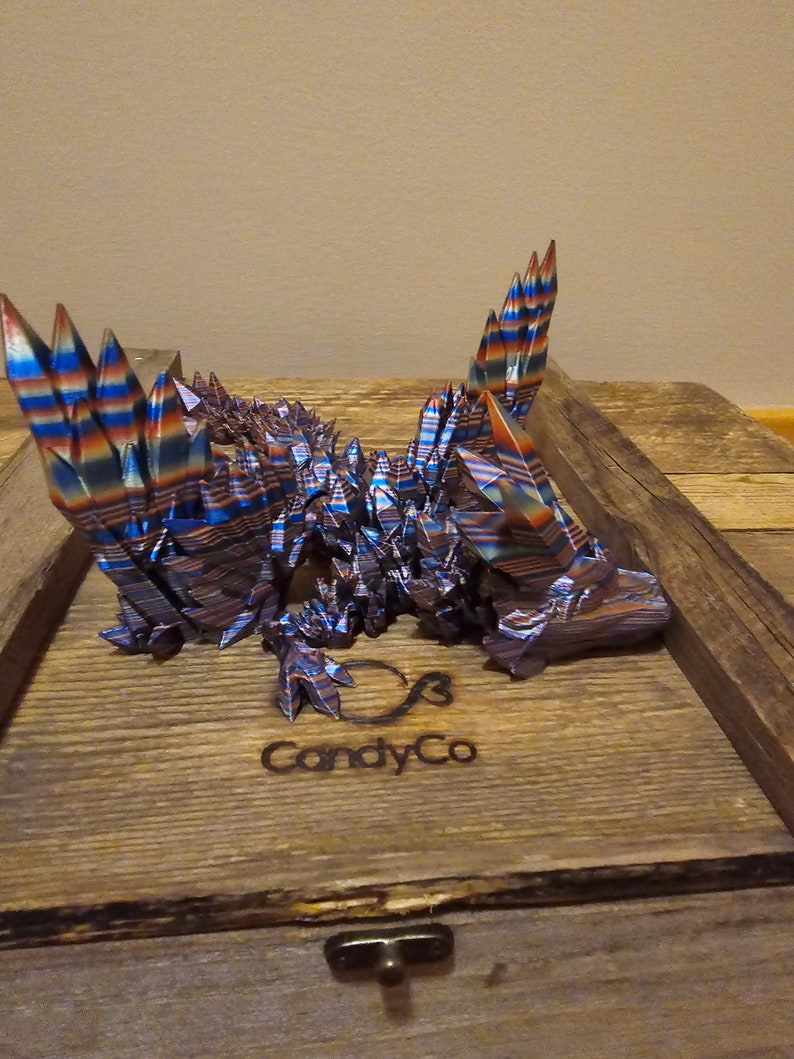 Crystal Dragon 3d Printed 12 Inches Long and 4.5 Inches Tall ...