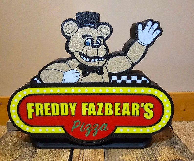 Five Nights at Freddy's 3D Printed Light Box - Etsy
