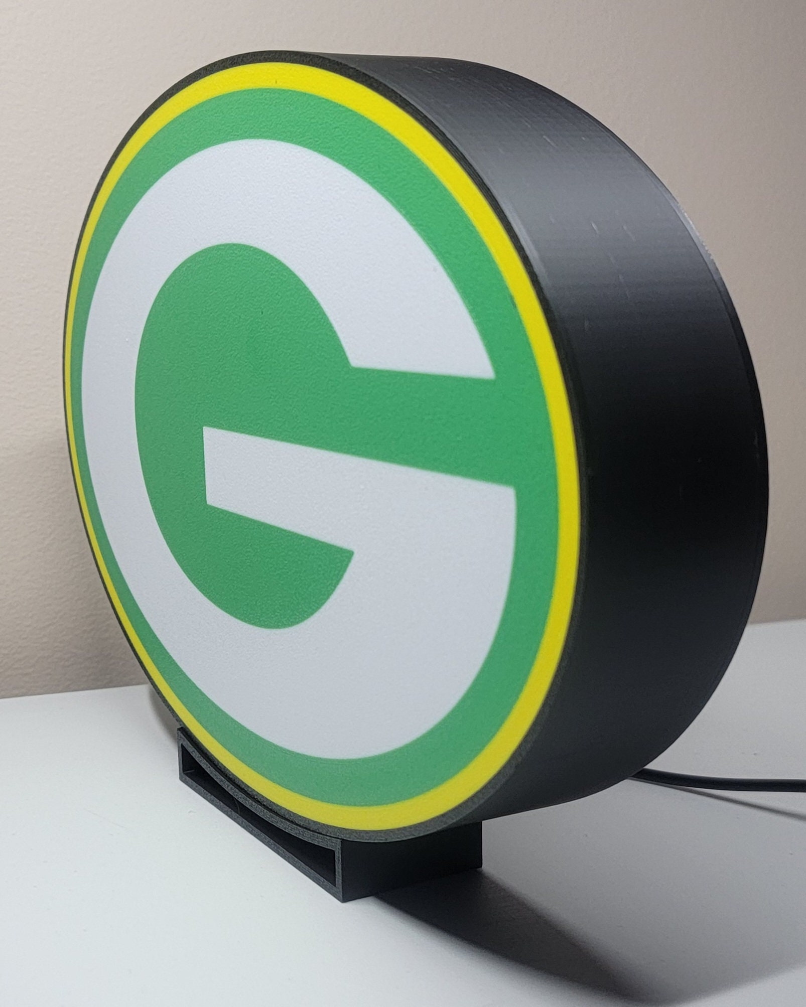Green Bay Packers 3d Printed Light Box - Etsy