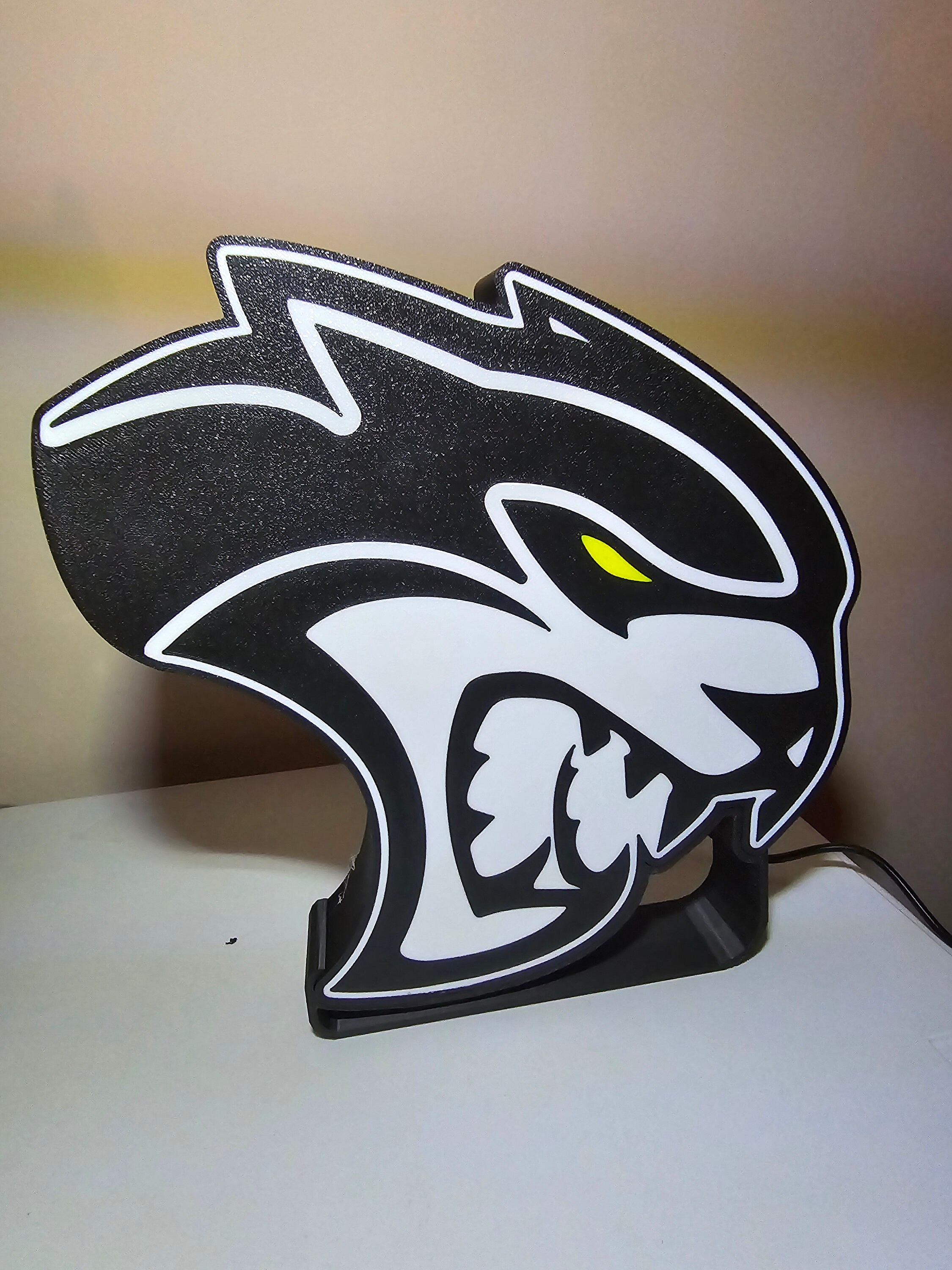 Dodge Hellcat 3d Printed Light Box - Etsy