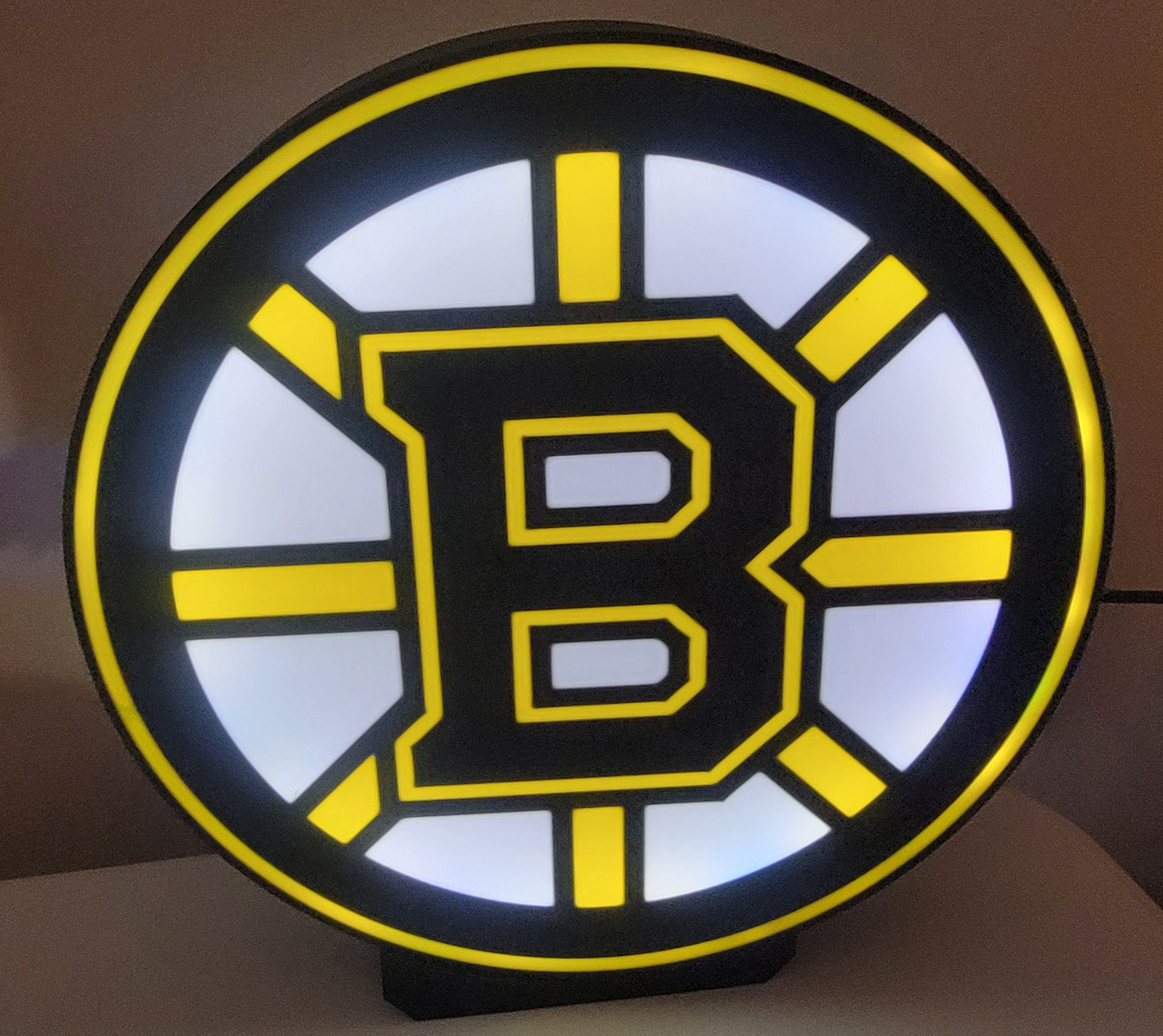 Boston Bruins 3d Printed Light Box - Etsy