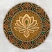Lotus Jhelum Mandala 3D panel SVG files DFX Multilayer | Etsy