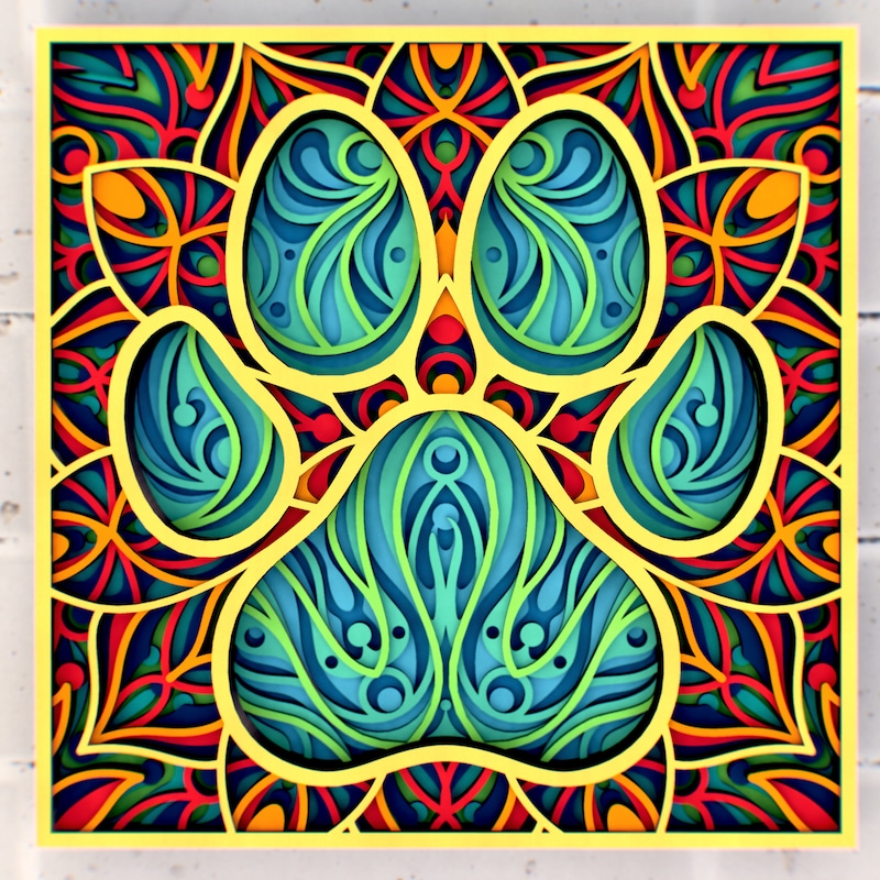 Paw Print Christmas Box - Etsy