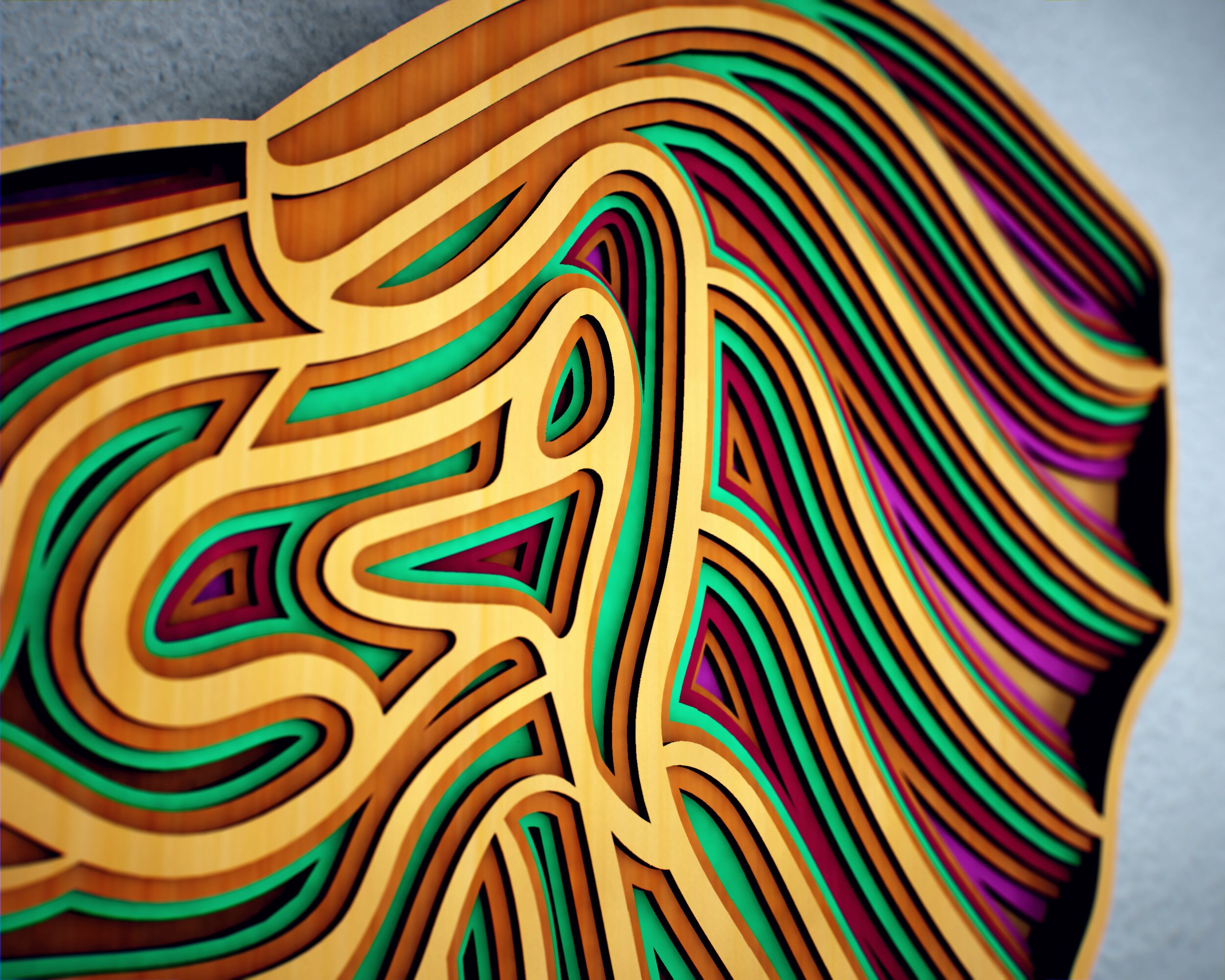 3D Elephant Zentangle SVG Files Multilayer Panel for Laser | Etsy Canada