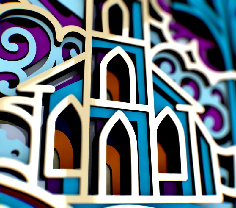 Nativity Church Christmas 3D Mandala Svg Files Multilayer - Etsy