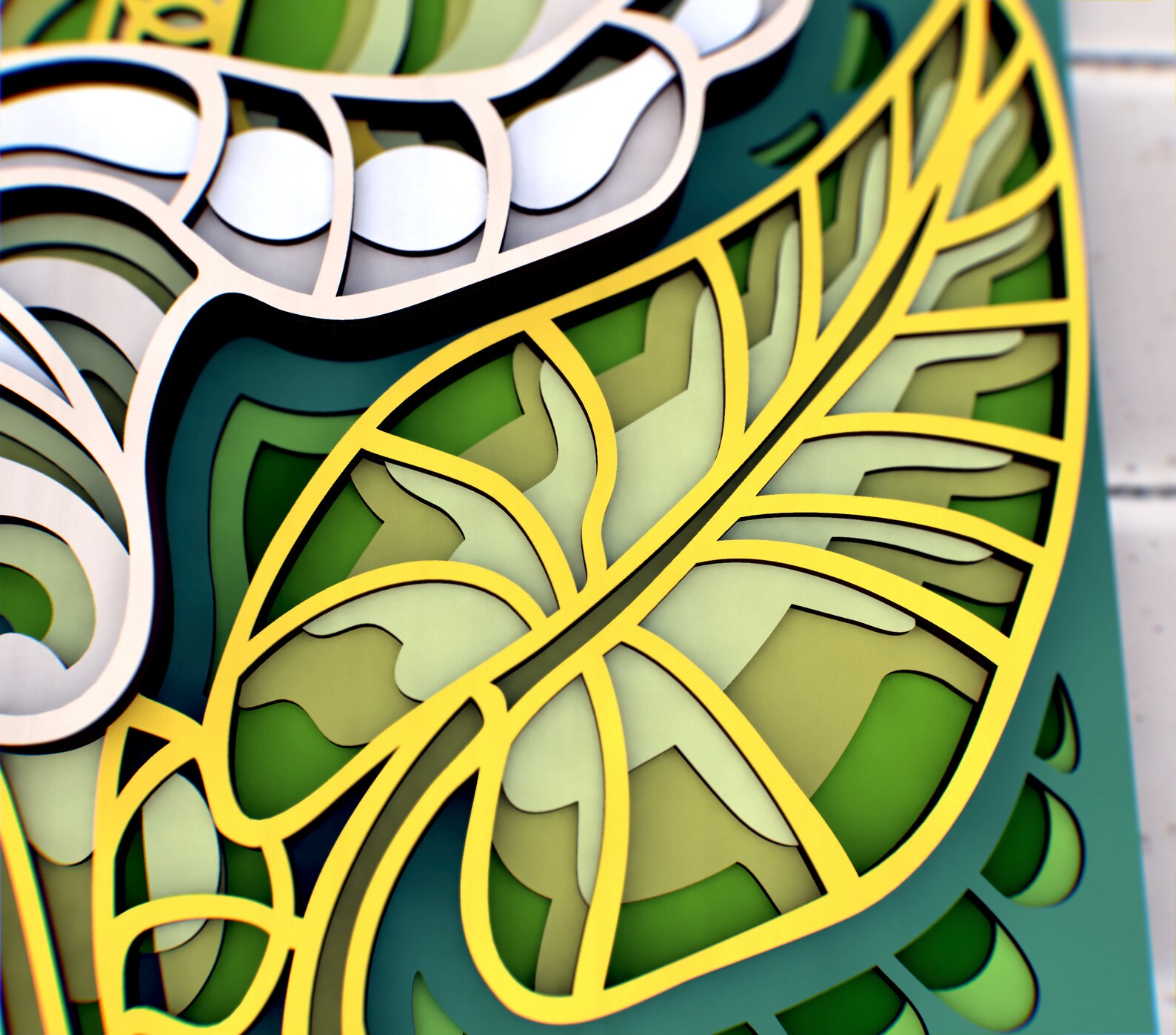 Calla Flowers Decor 3D Mandala SVG Files Papercut for Cutting - Etsy