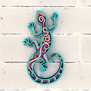 Lizard 3D Layered Cricut or Laser Cut File for Magnet or Souvenir, Wood ...