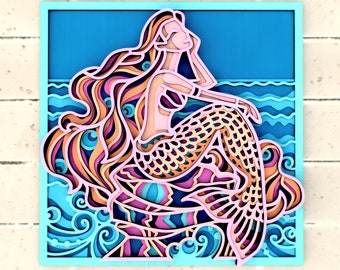 Mermaid Cnc Files - Etsy