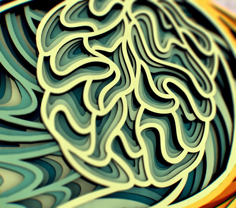 Heart and Brain Balance Mandala Svg Multilayer Panel for - Etsy