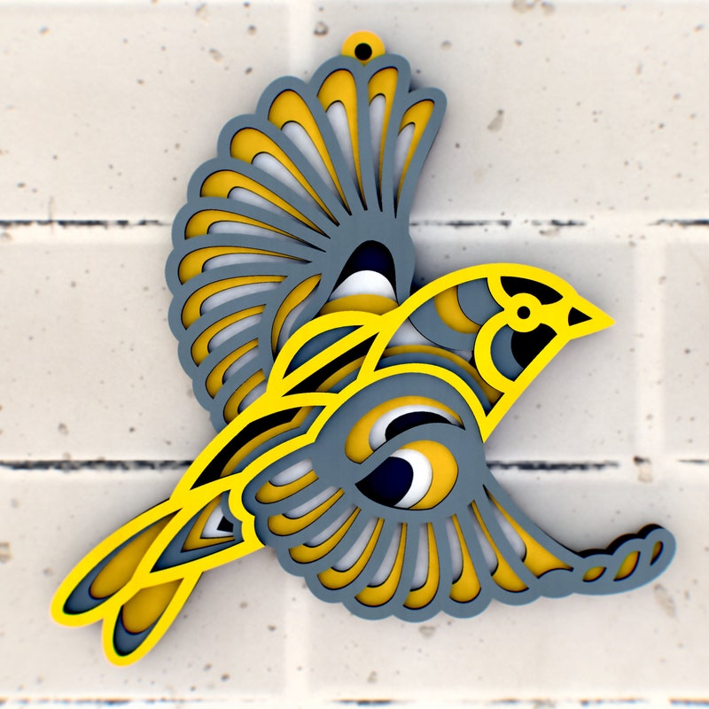 3d Paper Birds - Etsy