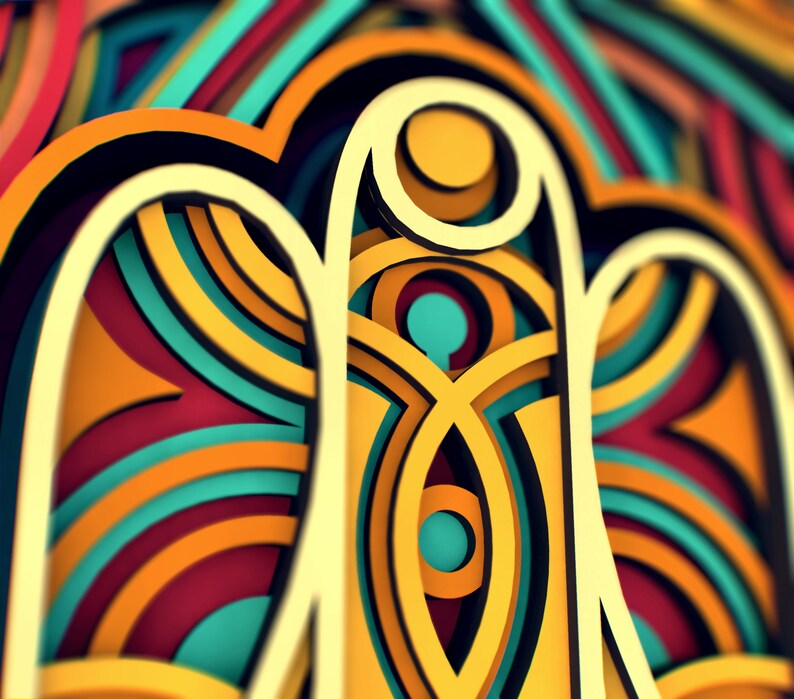 Miriam's Hand Mandala 3D Svg Mandala Files Multilayer - Etsy