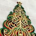 Christmas Tree 3D Zentangle Svg Files | Papercut for Cricut, CNC, Laser ...