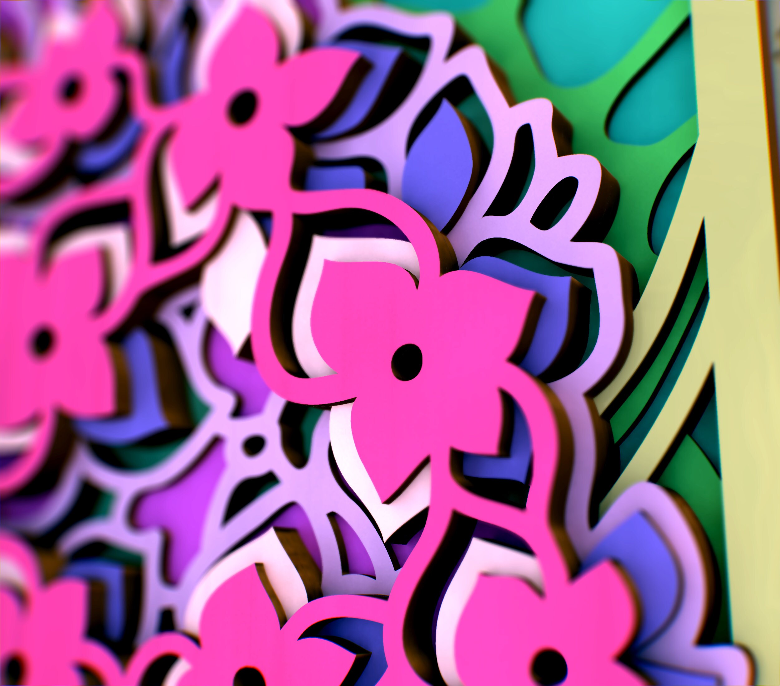 Hydrangea 3D Zentangle Svg, Multilayer Papercraft Files for Cricut ...