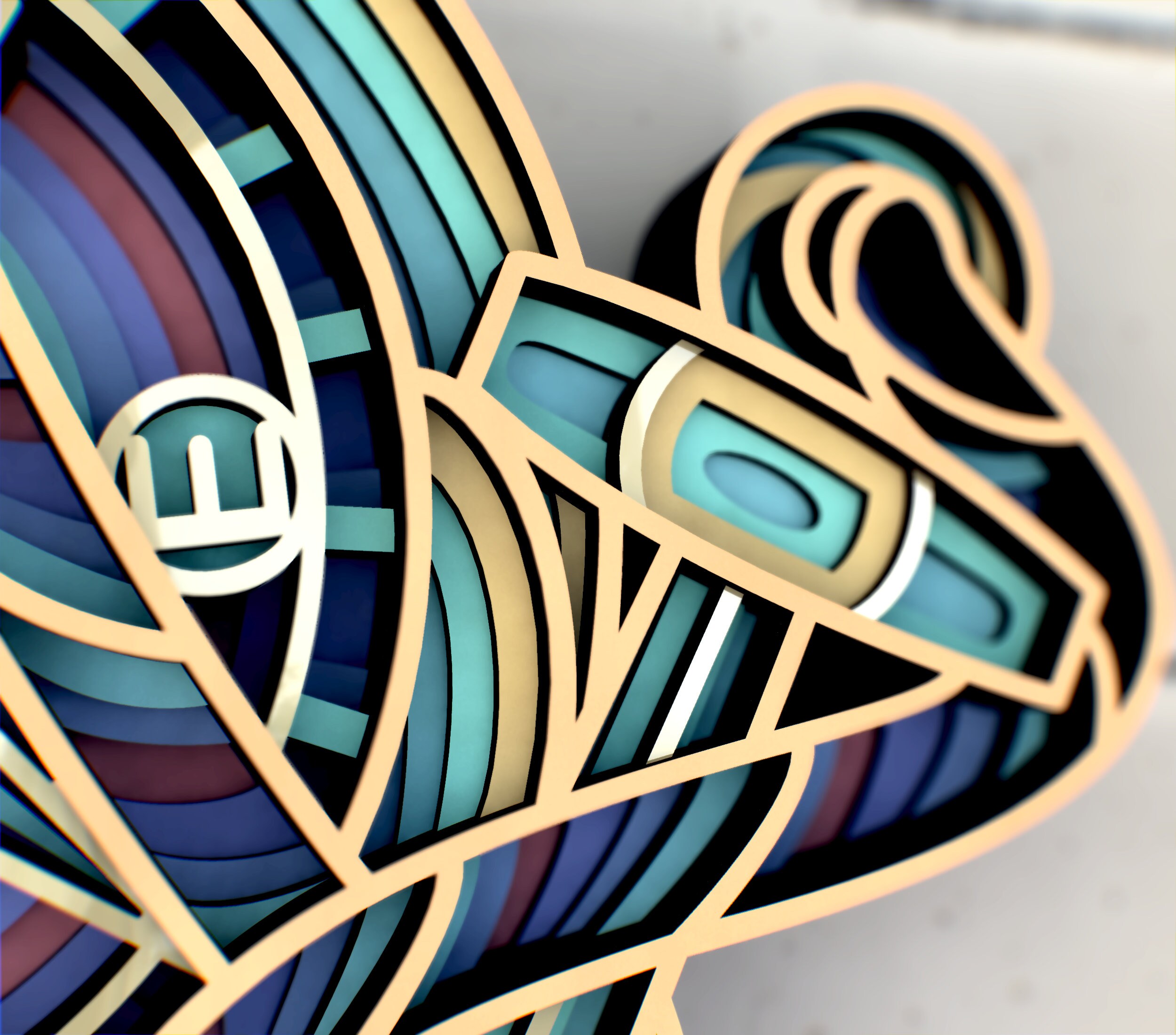 Anchor and Compass Mandala Svg Multilayer Panel for Laser - Etsy